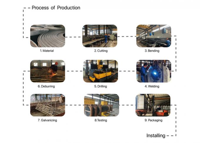 33KV 35KV 10000S Distribution Crossarms Assemblies For Single Pole ...