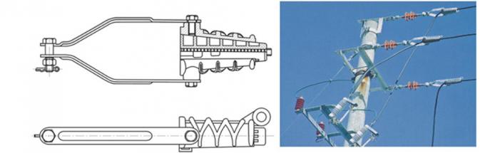 Wedge Strain Clamps For Insulation Cable Overhead Line Tension Anchoring