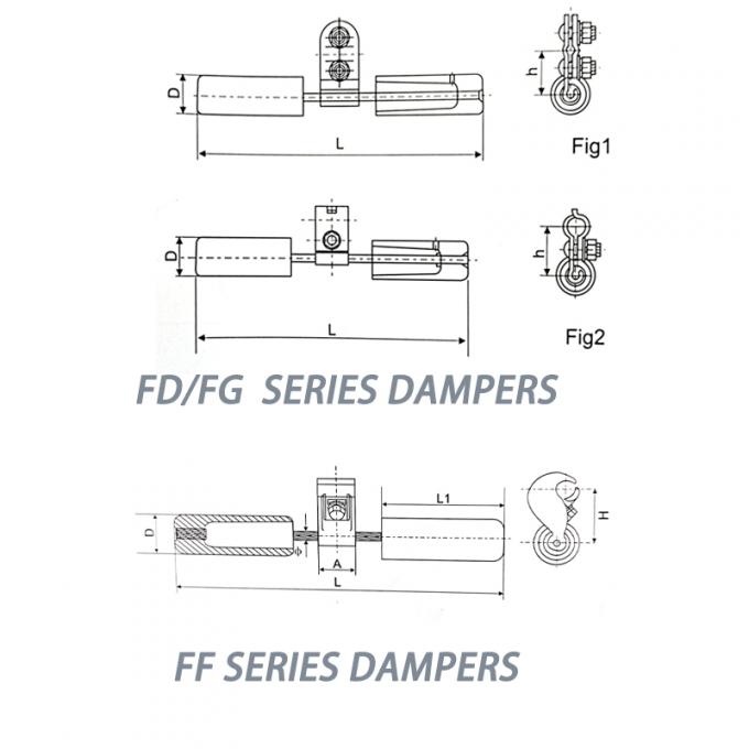 OPGW Vibration Cable Damper Steel Stranded Wire Overhead