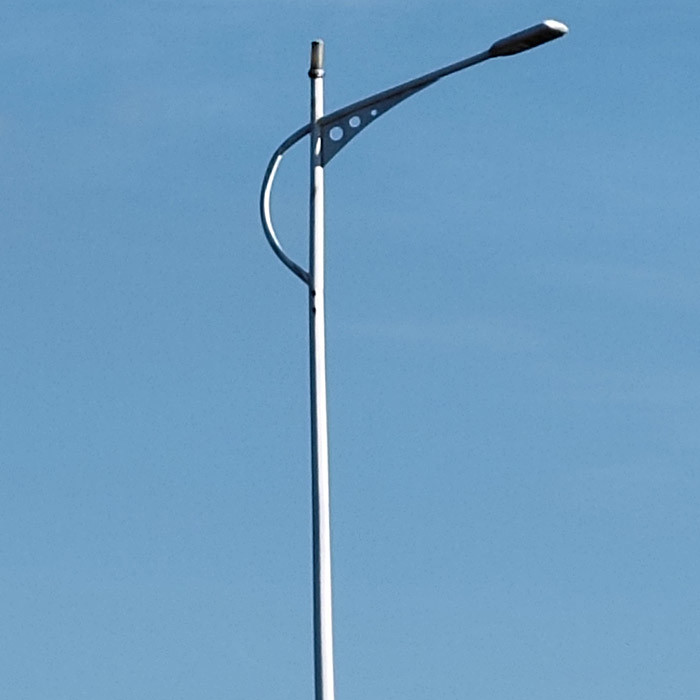 Hot Dip Galvanized Steel Street Light Pole For Customizable Outdoor ...