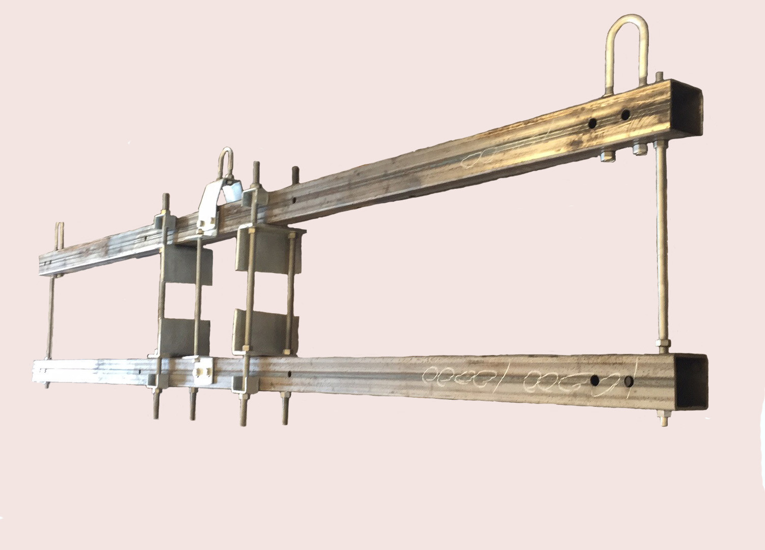 Octagon Utility Pole Cross Arms 11KV 33KV Hot Dip Galvanization Surface ...