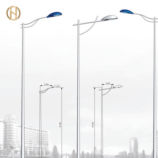 Tapered Octagonal Galvanized Steel Street Light Pole,Steel Lamp Pole