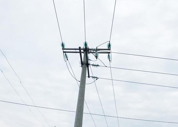 Galvanized Power Pole Accessories 33KV 6300S Power Pole Cross Arm