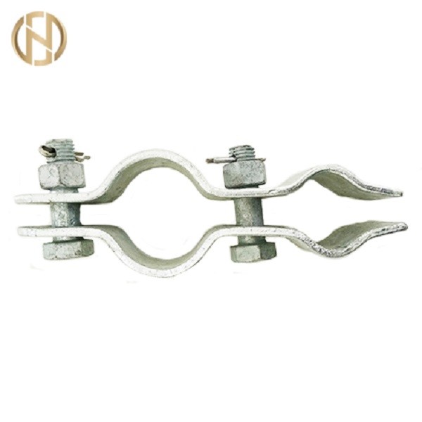 Custom Made Pole Accessories , Galvanized Fastening Clamp For ADSS OPGW ...