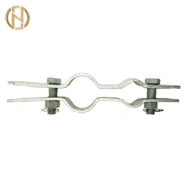 Custom Made Pole Accessories , Galvanized Fastening Clamp For ADSS OPGW ...